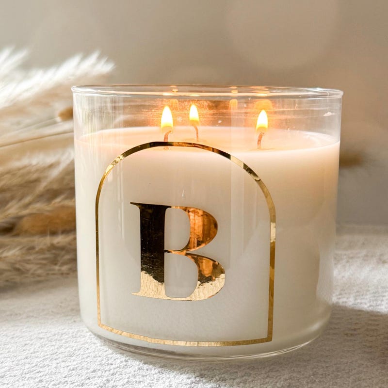 Monogram Candle - Etsy