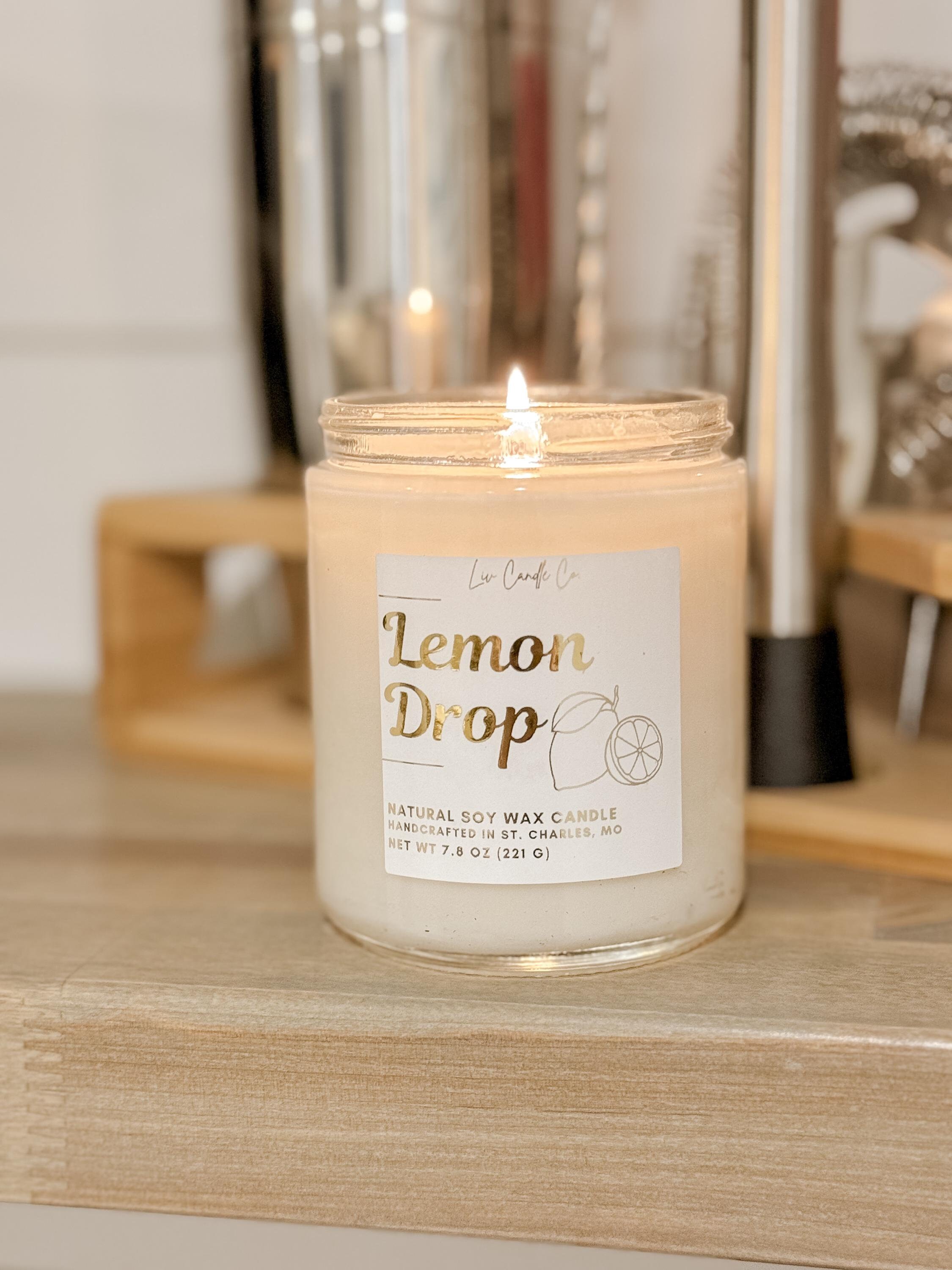 Lemon Drop Candle Scented Lemon Drop Fragrance Lemon Drop Martini ...