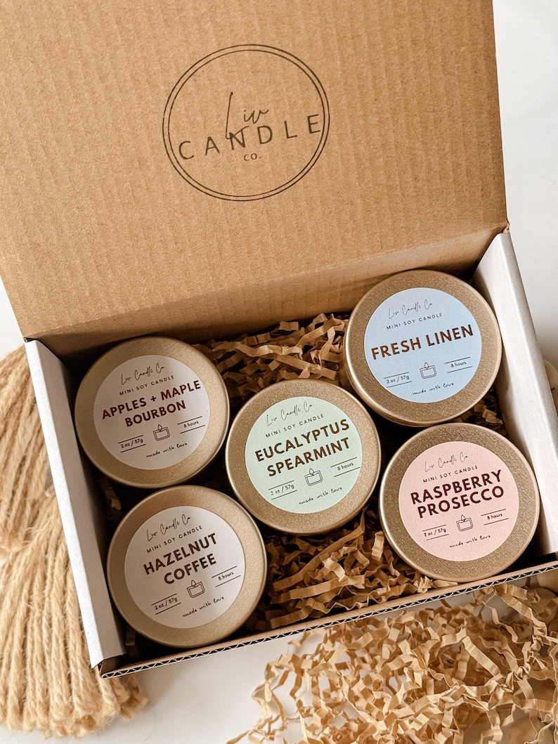 Mini Candles in Tin | 2 Oz Tin Candle | Bathroom Candle | Candles ...