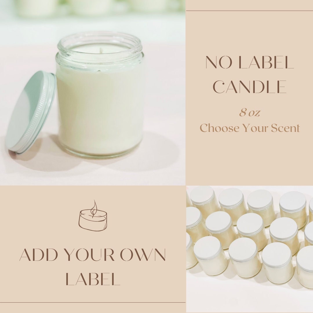 No Label Individual Candles Private Label Candles Clear Candles Soy ...