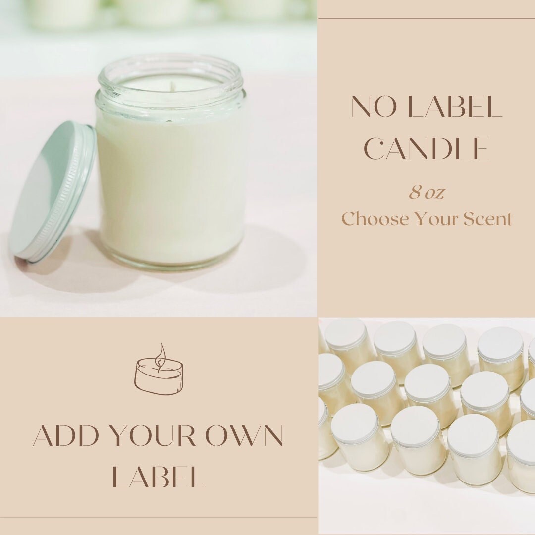 No Label Individual Candles | Private Label Candles | Clear Candles ...