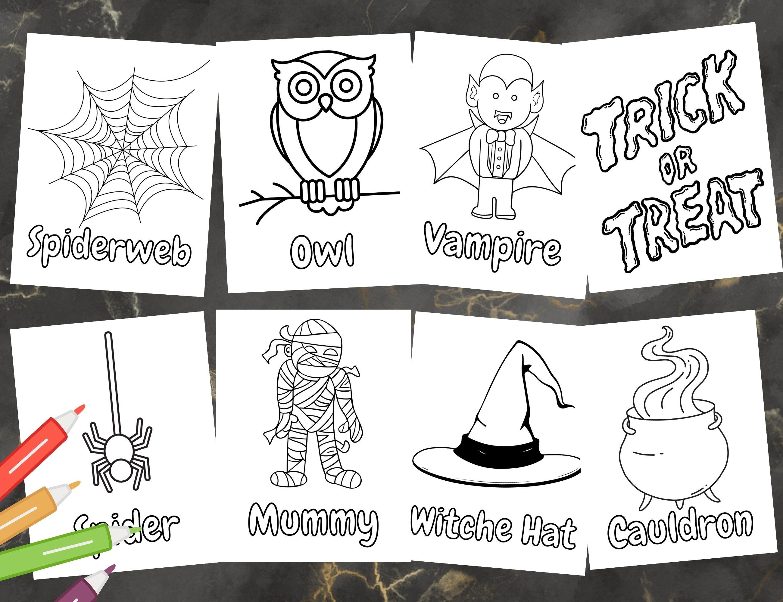 Halloween Coloring Pages, Halloween Activity , Printable Coloring Pages ...