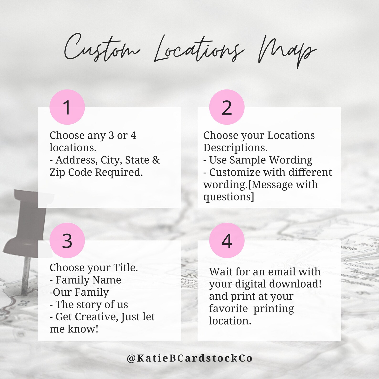 Custom Locations Map Love Story Locations Family Locations - Etsy