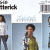 Simplicity 9646 Sewing Pattern, Easy Button Front Top Sewing Pattern ...