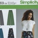Simplicity 1069 Women's Wide-leg Pants, Shorts, Skirts Sewing Pattern ...