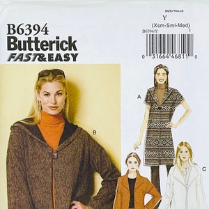 Butterick 6394 Jacket Sewing Pattern for Women, Easy Women's Coat ...