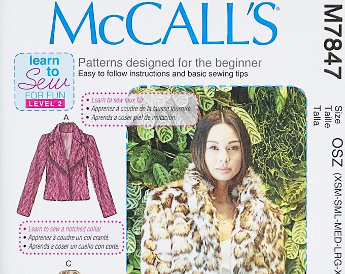 Mccall's 7847 Winter Coat Sewing Pattern for Women, Jacket Sewing ...