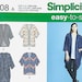 Simplicity 1108 Sewing Pattern - S1108 Misses' Fashion Kimonos, With ...