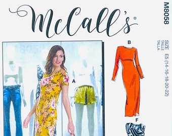 Mccall's 8104 Summer Dress Sewing Pattern for Women, Easy Button Front ...