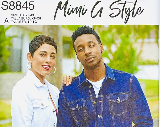 Simplicity 8845 Unisex Jean Jacket Sewing Pattern for Men, Women, Teens ...