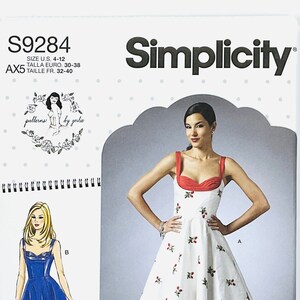 Simplicity 9284 Sewing Pattern S9284 Sweetheart Neckline, Princess ...