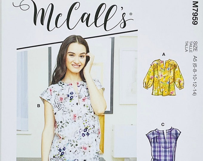 Simplicity 9784 Easy Open Back Knit Crop Top Shirt Sewing Pattern for ...