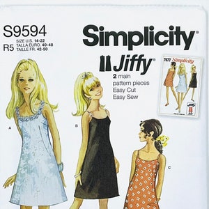 Simplicity 9594 Sewing Pattern - S9594 Vintage Jiffy 7677 Reprint A ...