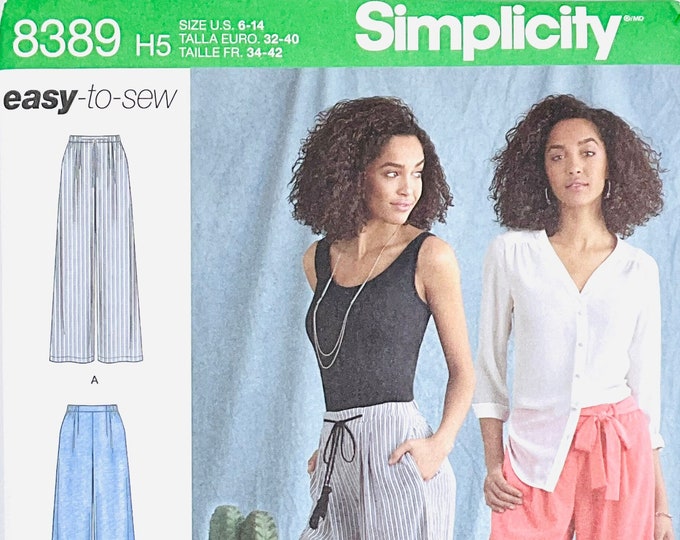 Uncut Simplicity Sewing Pattern 5562 EASY Comfortable Drawstring Cargo ...