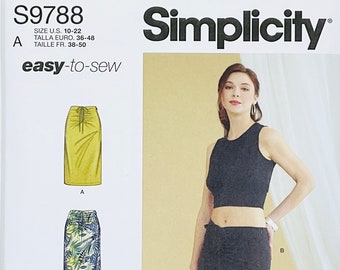 Simplicity 9683 Skirt Sewing Pattern for Women, Easy High Waisted Skirt ...