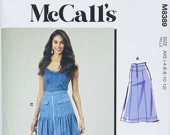 Simplicity 9683 Skirt Sewing Pattern for Women, Easy High Waisted Skirt ...