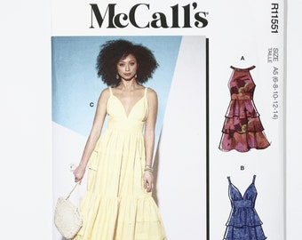 Mccall's 8384 Lined Button Front Shirt Dress, Summer Dress Sewing ...