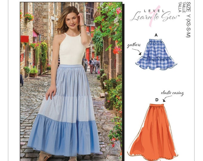 Mccall's 8066 Pull-on Skirt Sewing Pattern for Women, Gathered Skirts ...