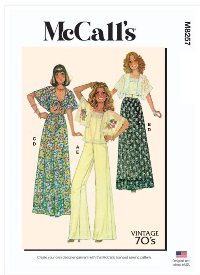 Mccall's 8257 1970s Vintage Reprint Dress Sewing Pattern for Women ...