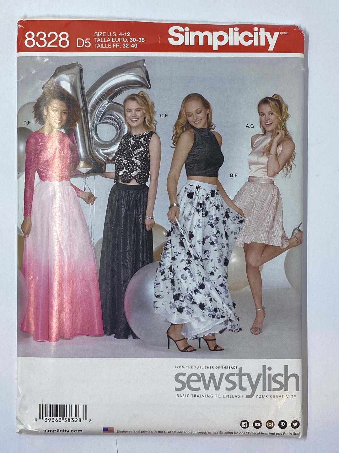 Simplicity 8328 Sewing Pattern - S8328 Misses' Special Occasions Dress ...