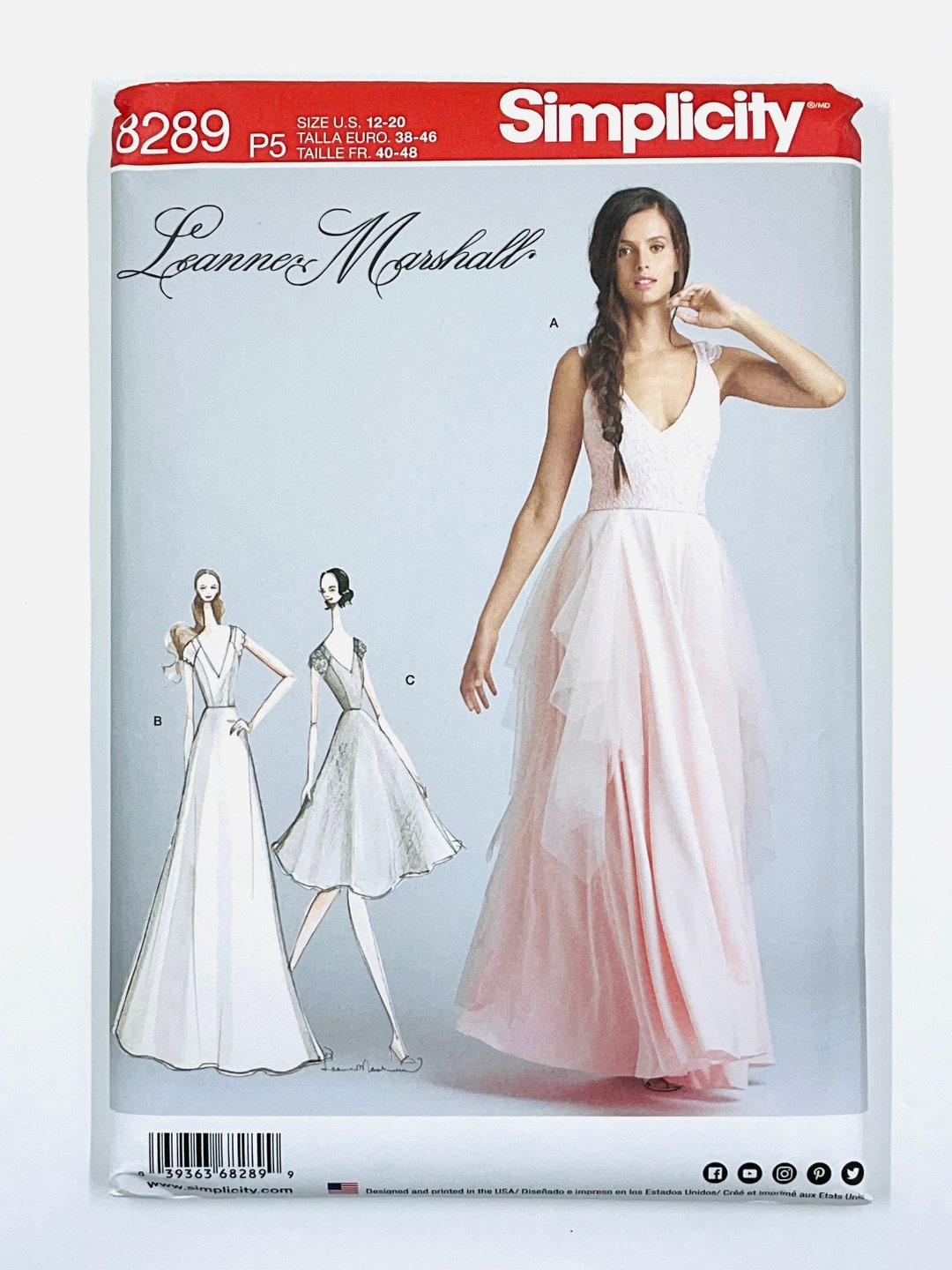 Simplicity 8289 Sewing Pattern for Women, Evening Wear, Special Occasion Dress Sewing Pattern ...