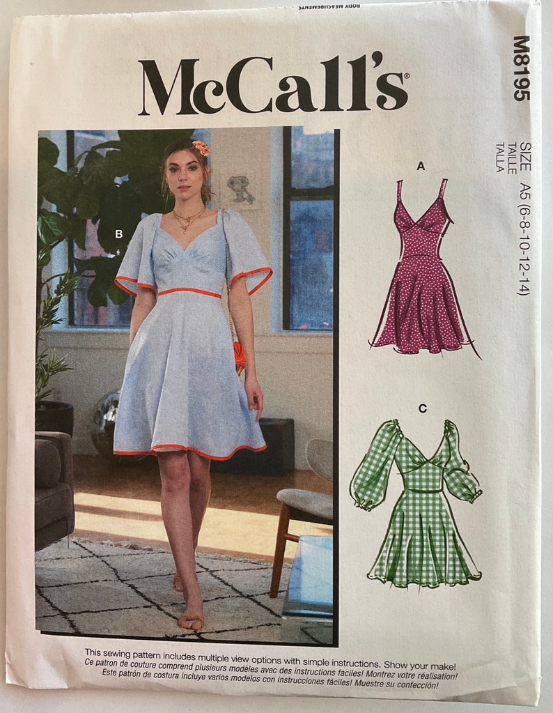 Mccall's 8195 Sewing Pattern M8195 R11053 Misses' - Etsy