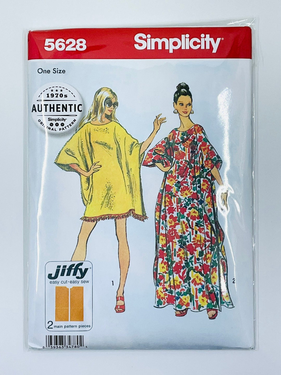 Simplicity 5628 Sewing Pattern, S5628, 1970s Reprint Jiffy Sewing ...