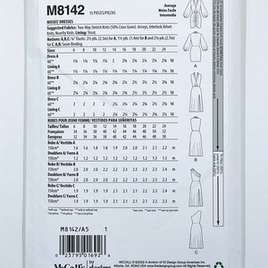 Mccall's 8142 Sewing Pattern. M8142 Evening Gown, Special Occasion ...