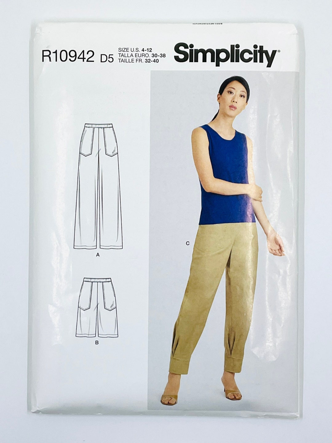 Simplicity 9236/R10942 - Misses' Pants, Size (4-12) - Etsy