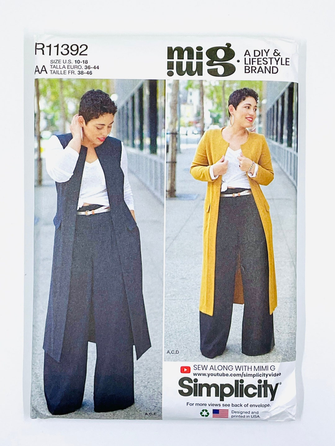 Simplicity 8177 Sewing Pattern - S8177 Pants, Coat or Vest, and Knit ...