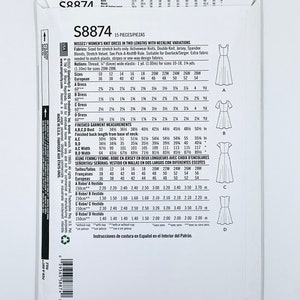 Simplicity 8874 Sewing Pattern - S8874 Misses'/women's Easy-to-sew Knit ...