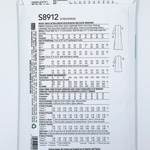 Simplicity 8912 Sewing Pattern - Misses' Dresses by American Sewing ...