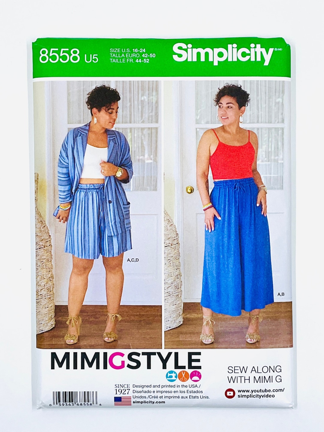 Simplicity 8558 Sewing Pattern - Misses' Pull-on Wide-leg Pants and ...