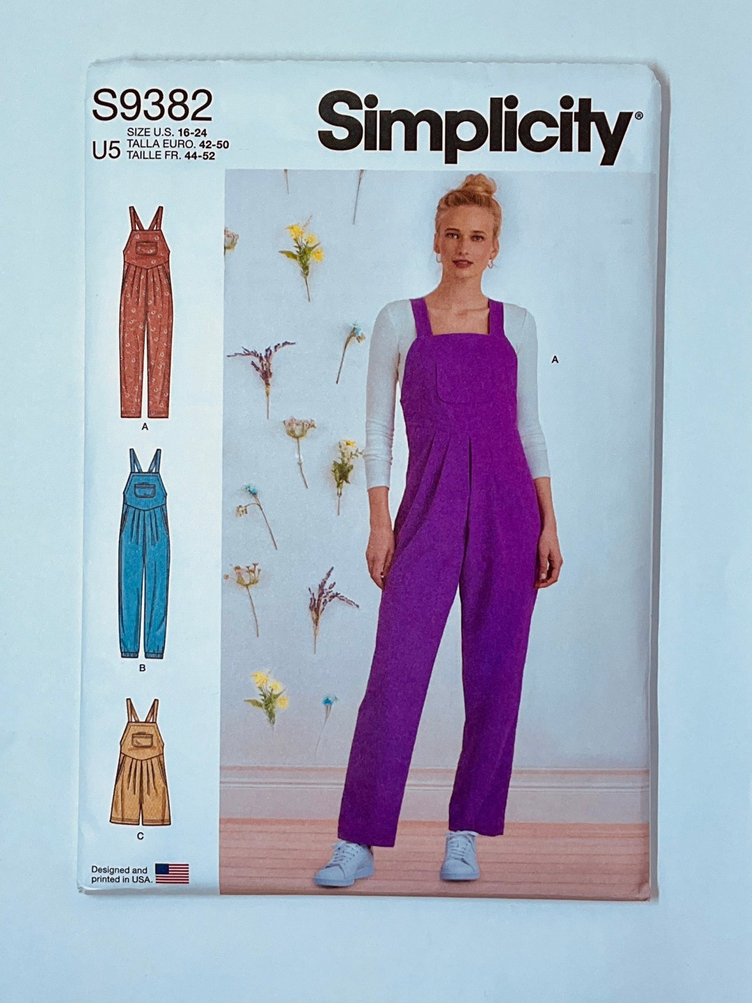 Simplicity 9382 Knit One Piece Jumpsuit Sewing Pattern for Women, S9382 ...