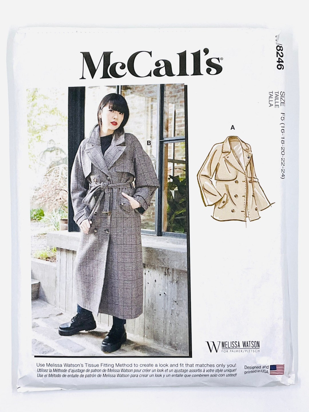 Mccall's 8246 Jacket Sewing Pattern for Women, Winter Coat Sewing ...