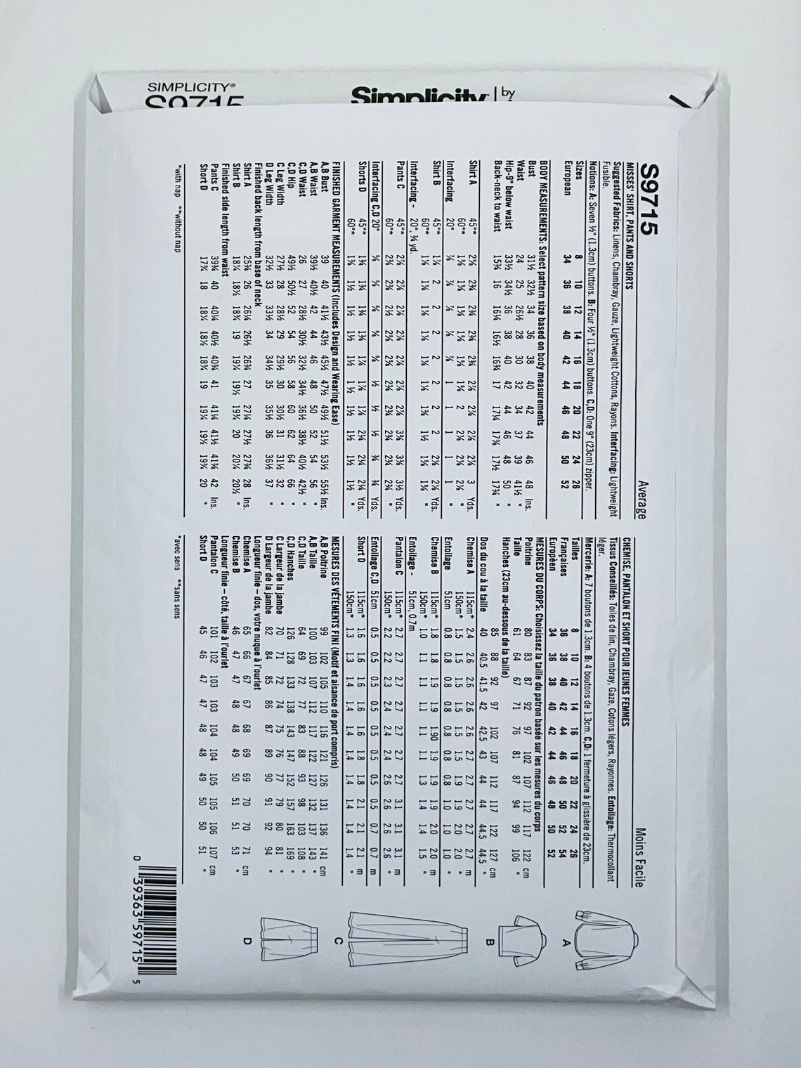 Simplicity 9715 High Waisted, Wide-leg Pants Sewing Pattern for Women ...