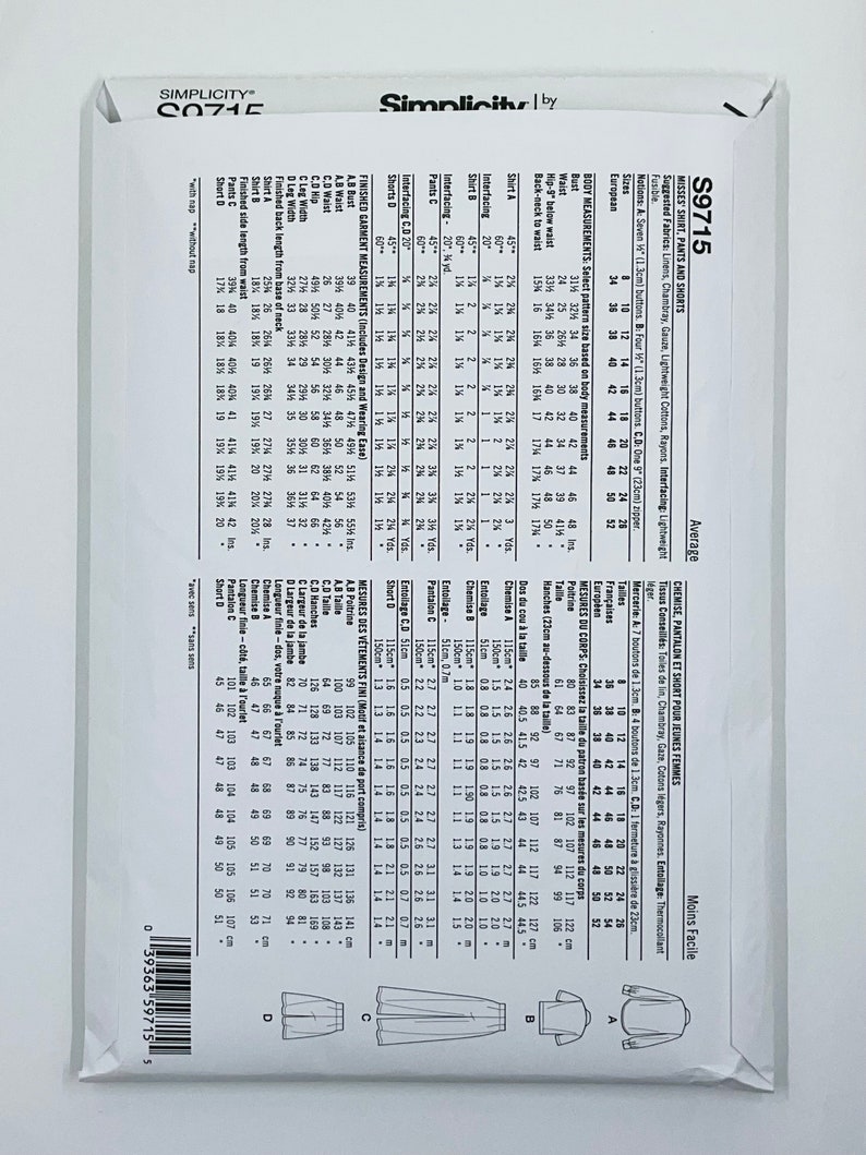 Simplicity 9715 High Waisted, Wide-leg Pants Sewing Pattern for Women ...