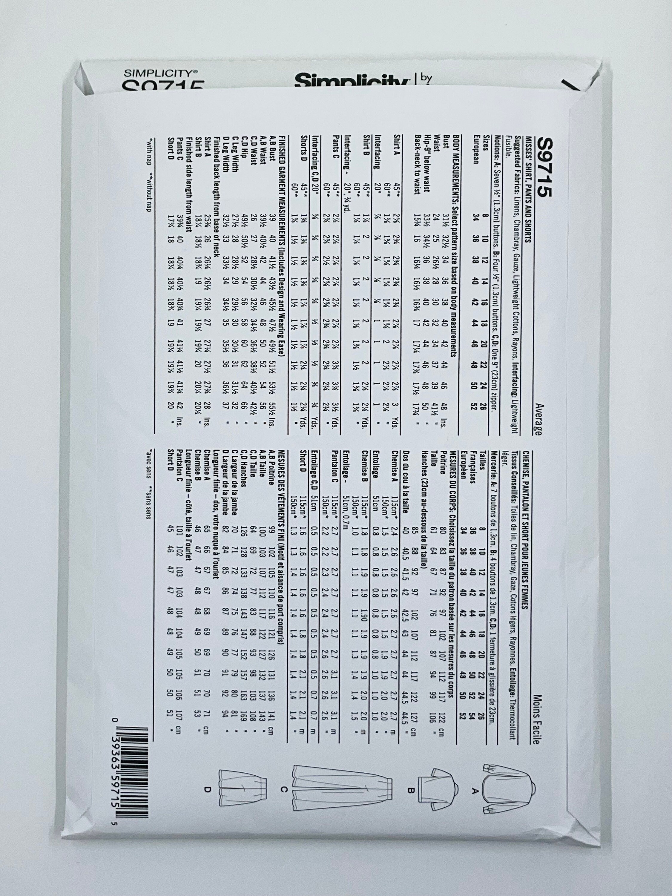 Simplicity 9715 High Waisted, Wide-leg Pants Sewing Pattern for Women ...