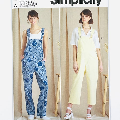 Simplicity 9590 Sewing Pattern Misses' Overalls - Etsy