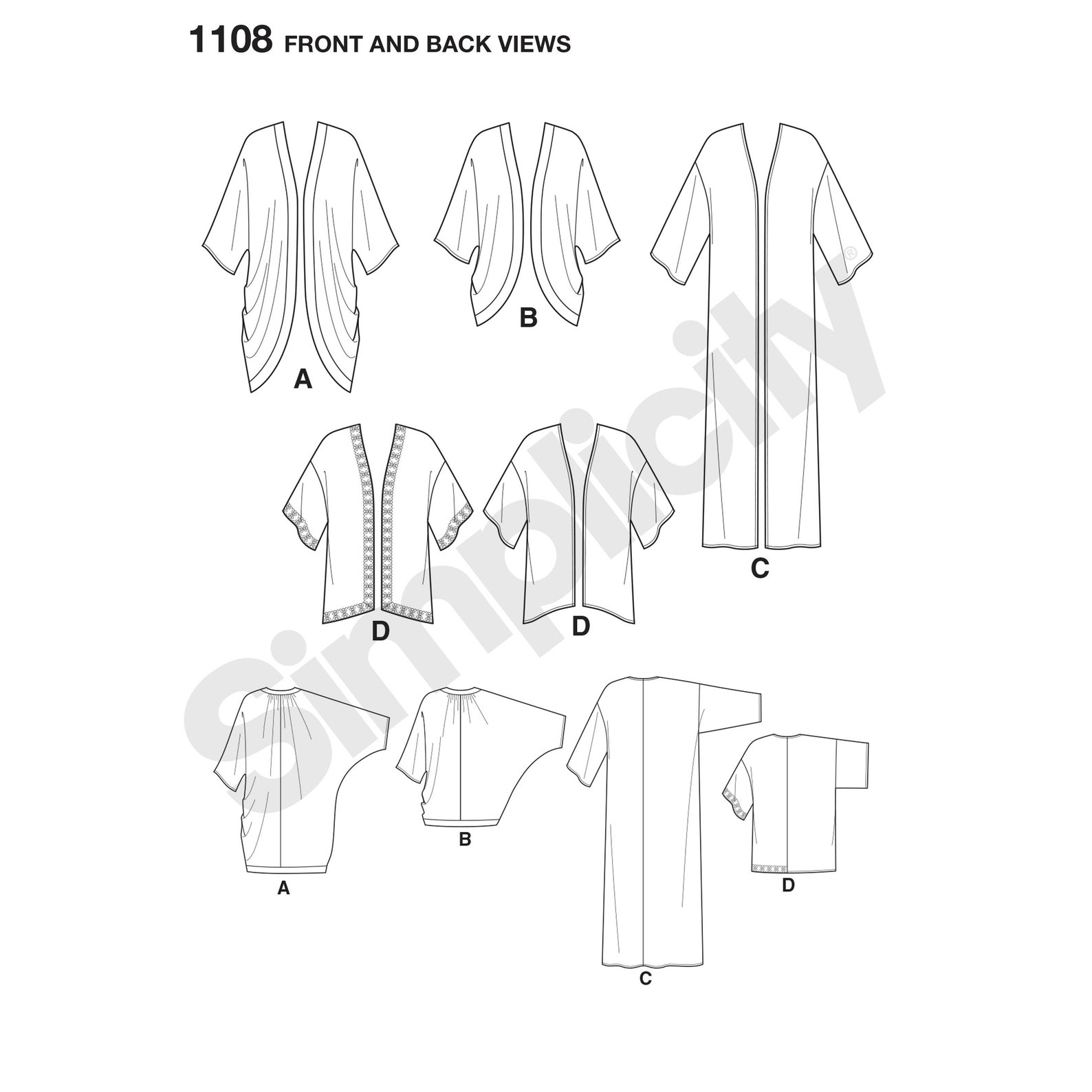 Simplicity 1108 Sewing Pattern S1108 Misses' Fashion - Etsy