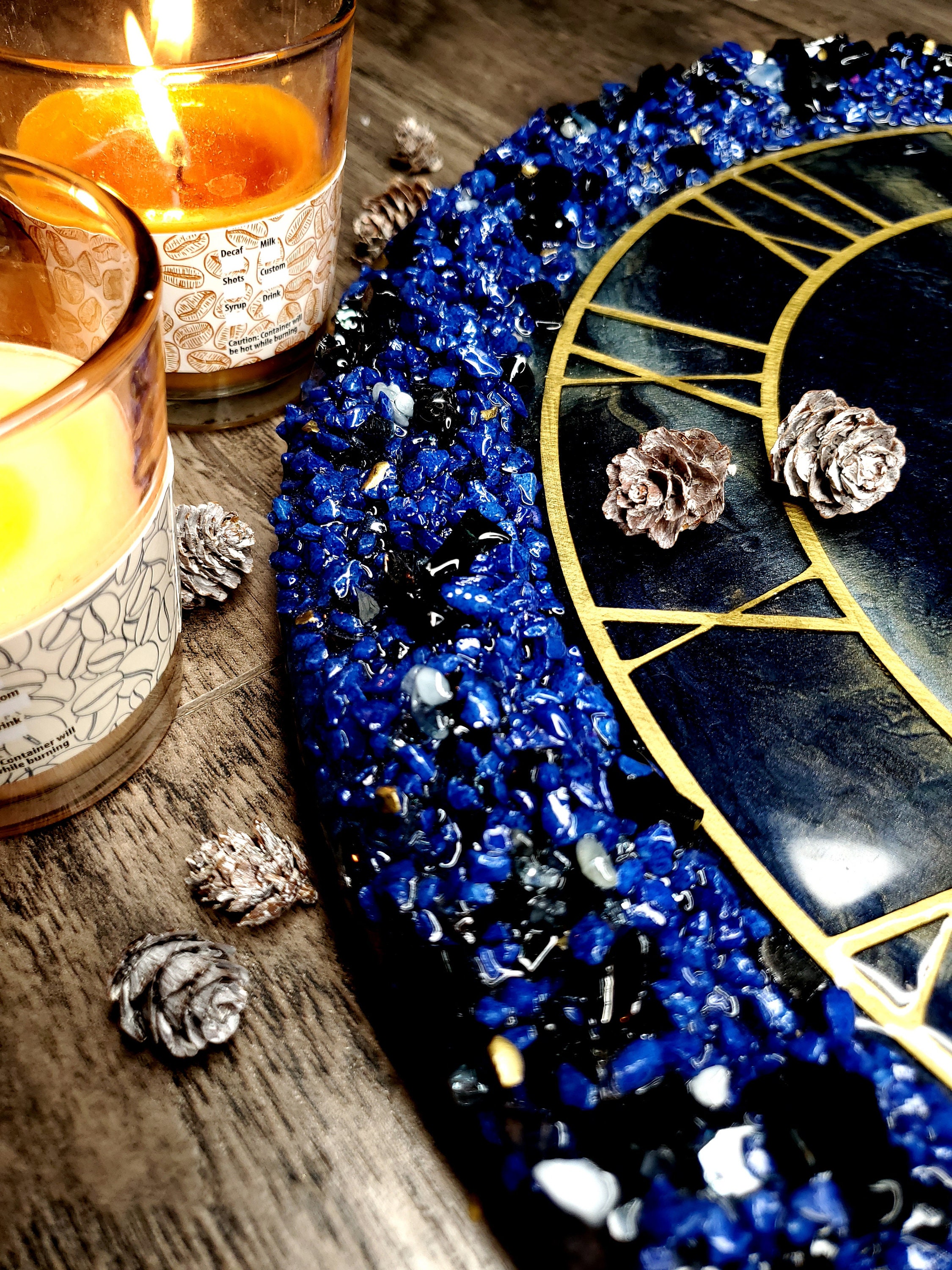 Handmade Resin Clock - Etsy