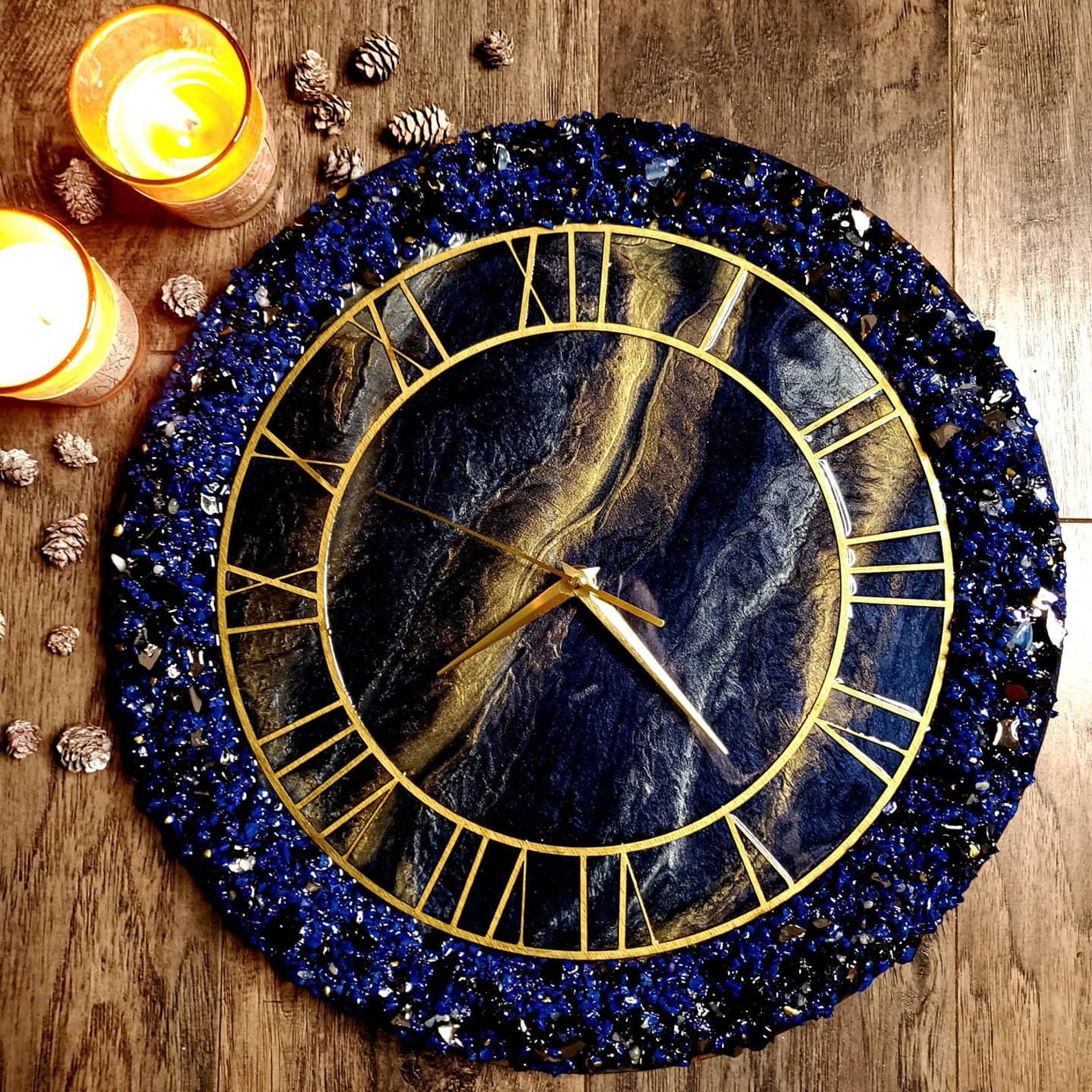 Handmade Resin Clock - Etsy