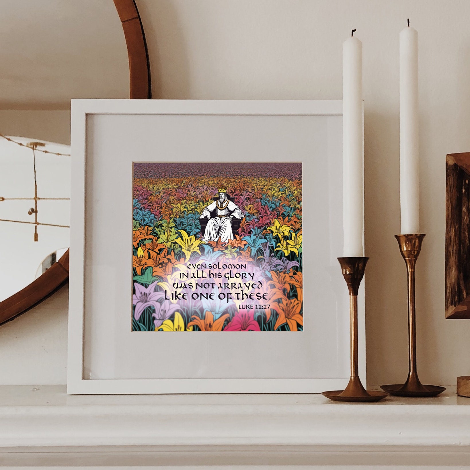 Luke 12:27, King Solomon, Beatitudes, Bible Poster, Sermon Graphic ...