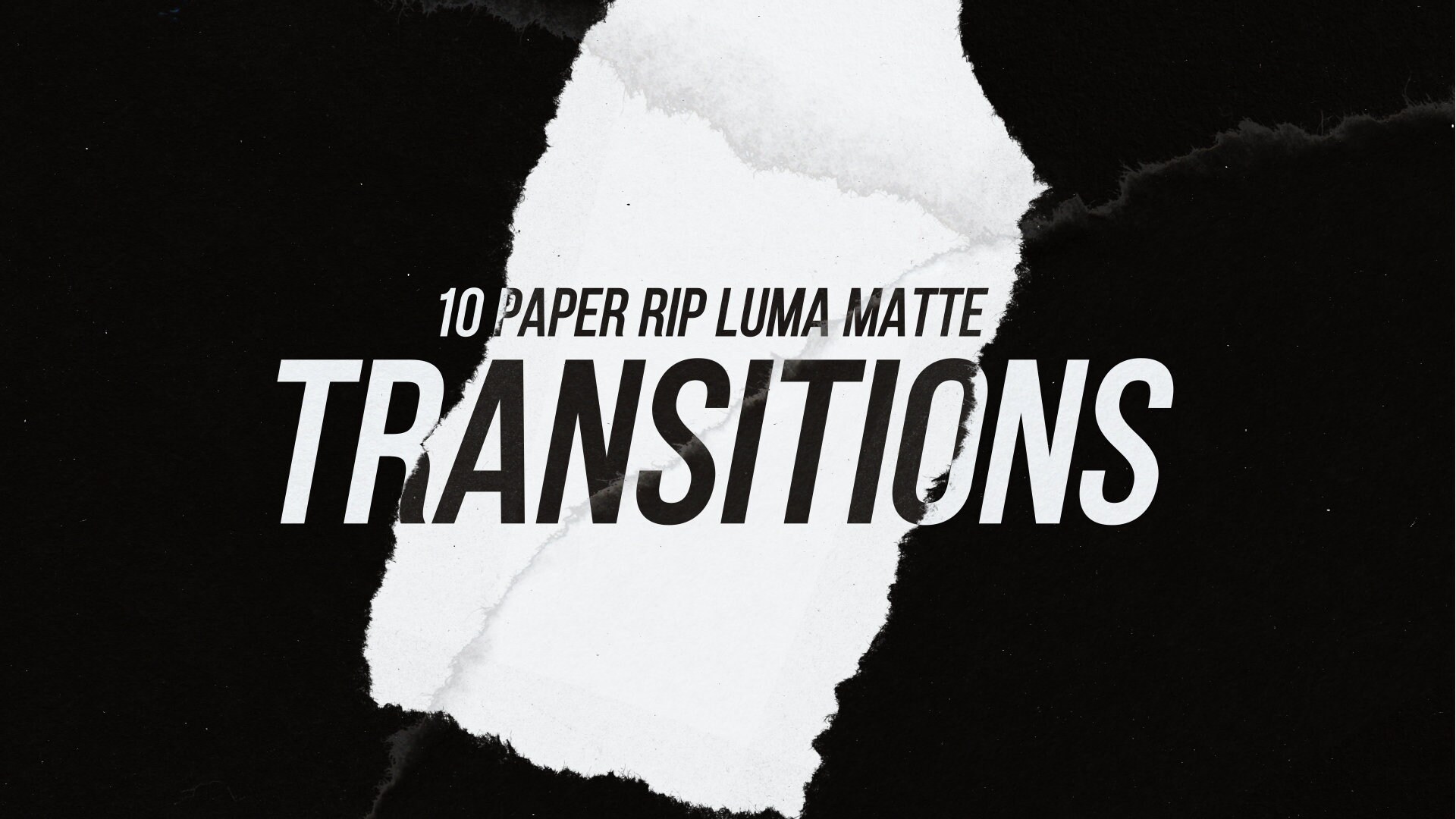 Paper Rip Luma Matte Transitions, Paper Textured Transition - Etsy