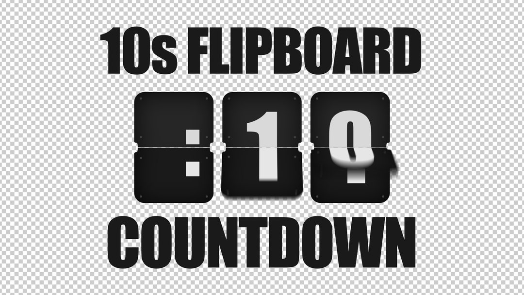 Flipboard 10s Countdown, Compte à rebours analogique - Etsy France