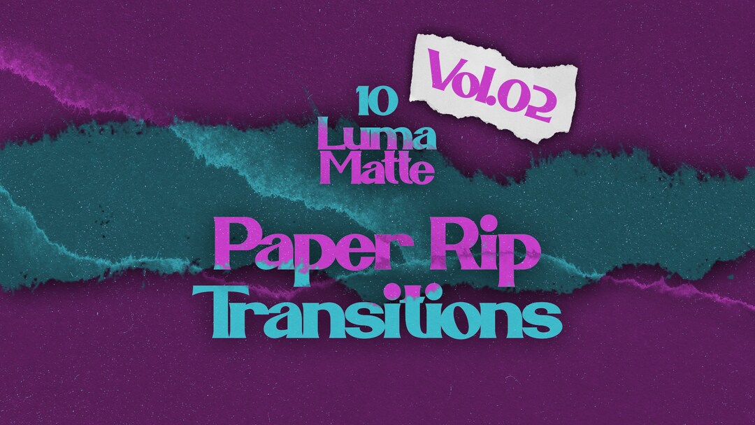 Luma Transitions for Logo and Photo Reveals Video Editing Overlays for ...