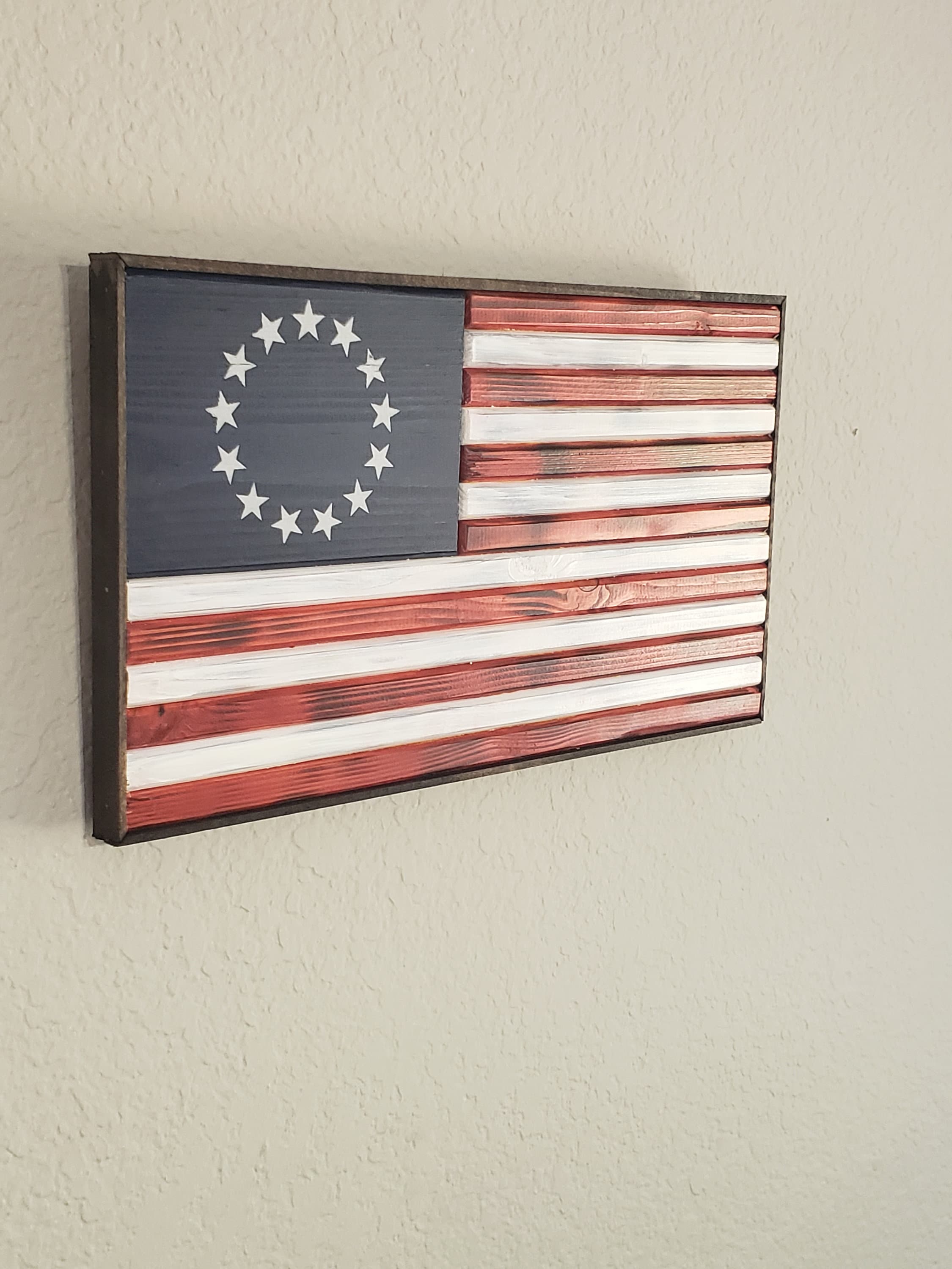 Wooden Betsy Ross American Flag - Etsy