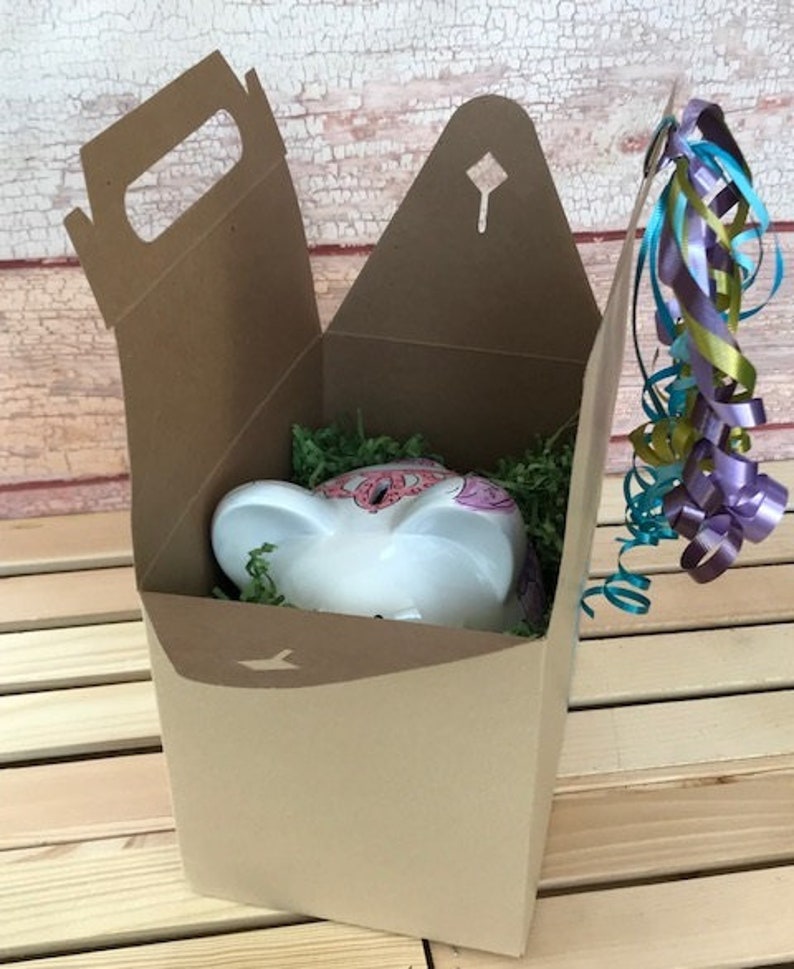 Adorable Gable Box Complements a Whimsical Gift Wrap for Our Hand ...