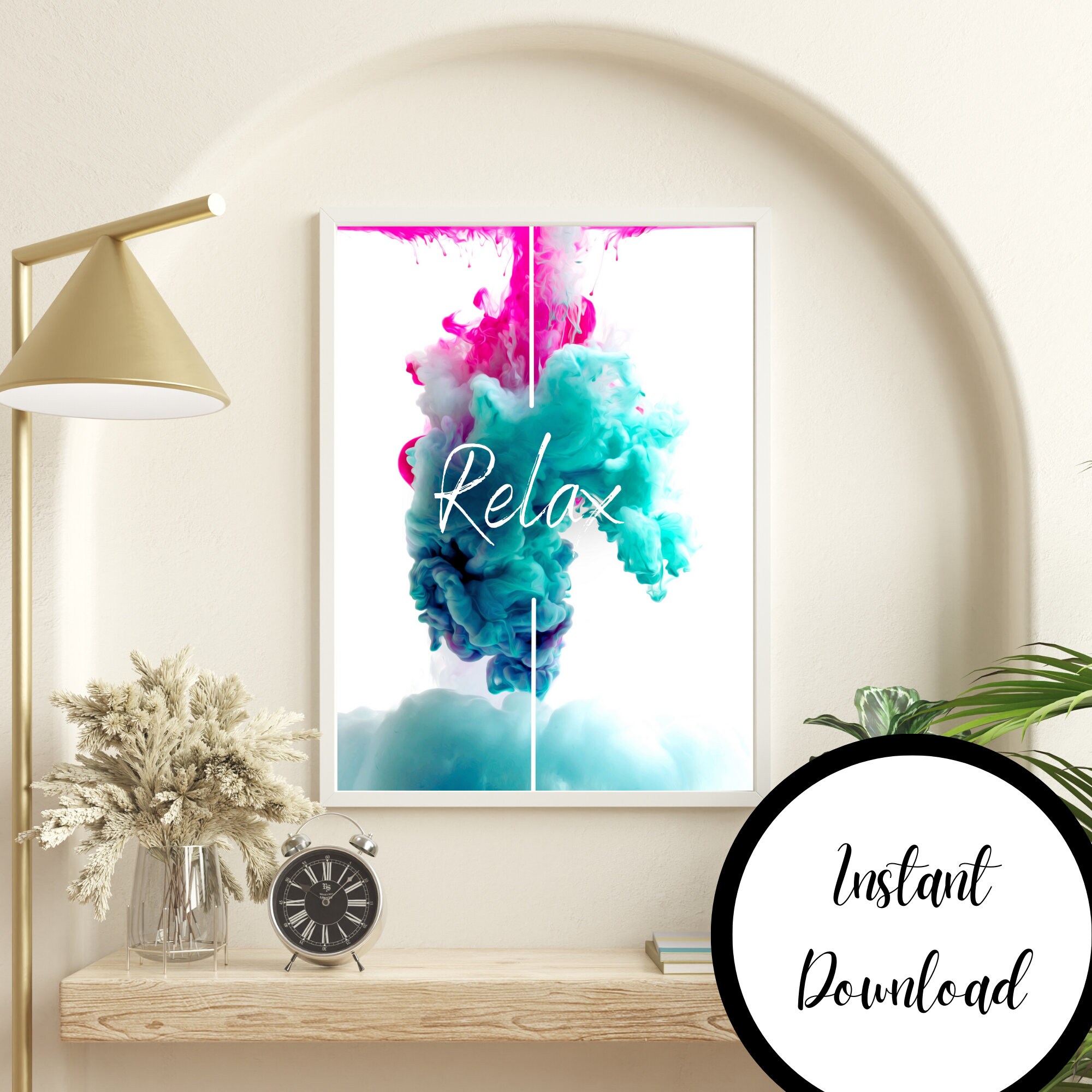 Relax Printable Wall Art Inspirational Quote Print Printable Wall Art ...