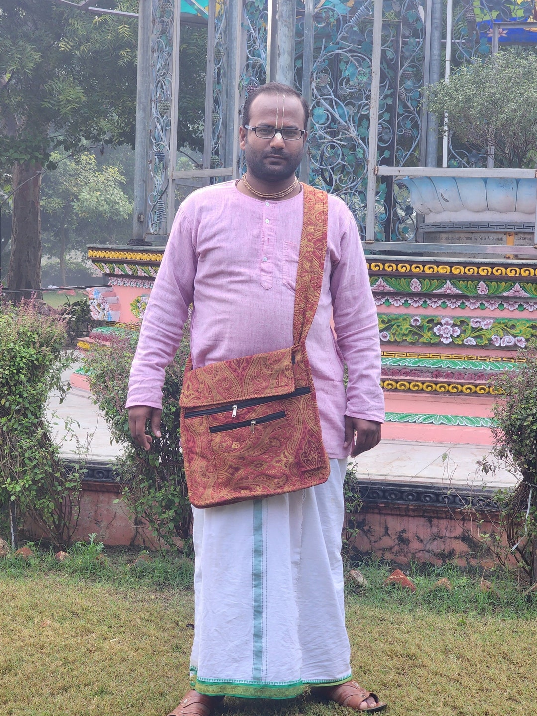 Devotee Handmade Bag, Iskcon Devotee Bag, Cotton Bag ,hare Krishna Bag ...